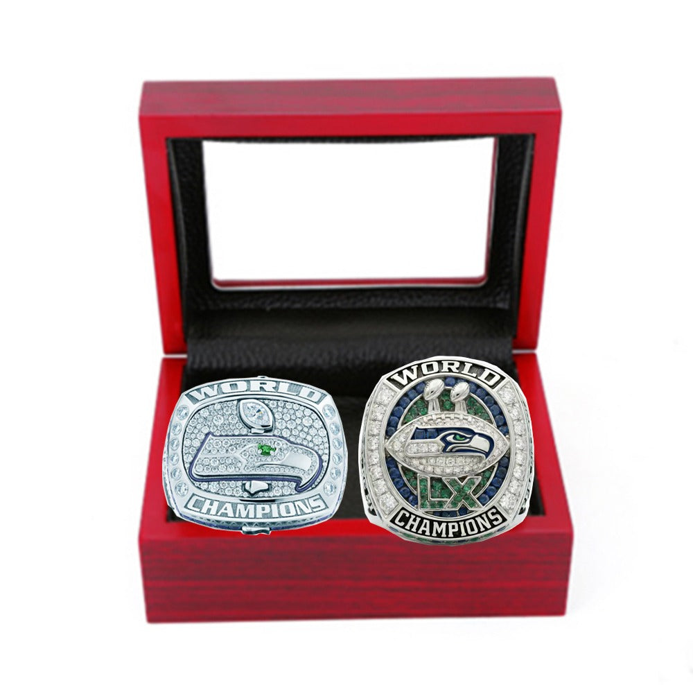 Seattle Seahawks SB Ring Set (2013, 2025) - Official + Fan Edition ...