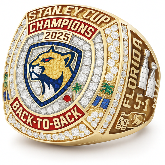 Florida Panthers Stanley Cup Championship Ring (2025) - Premium Series ...