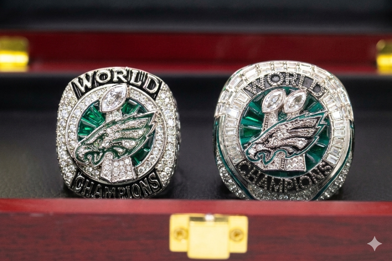 Eagles SB Ring Set (2018, 2024) - Premium Series – Game Day Rings