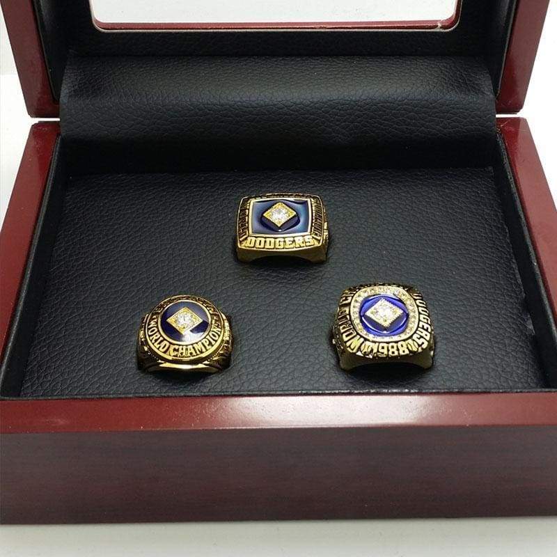 Los Angeles Dodgers World Series Ring Set (1955, 1981, 1988) - Premium ...